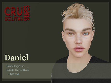 Second Life Marketplace - [CRUdelitas] - Daniel Shape (LeLUTKA Devon Head)